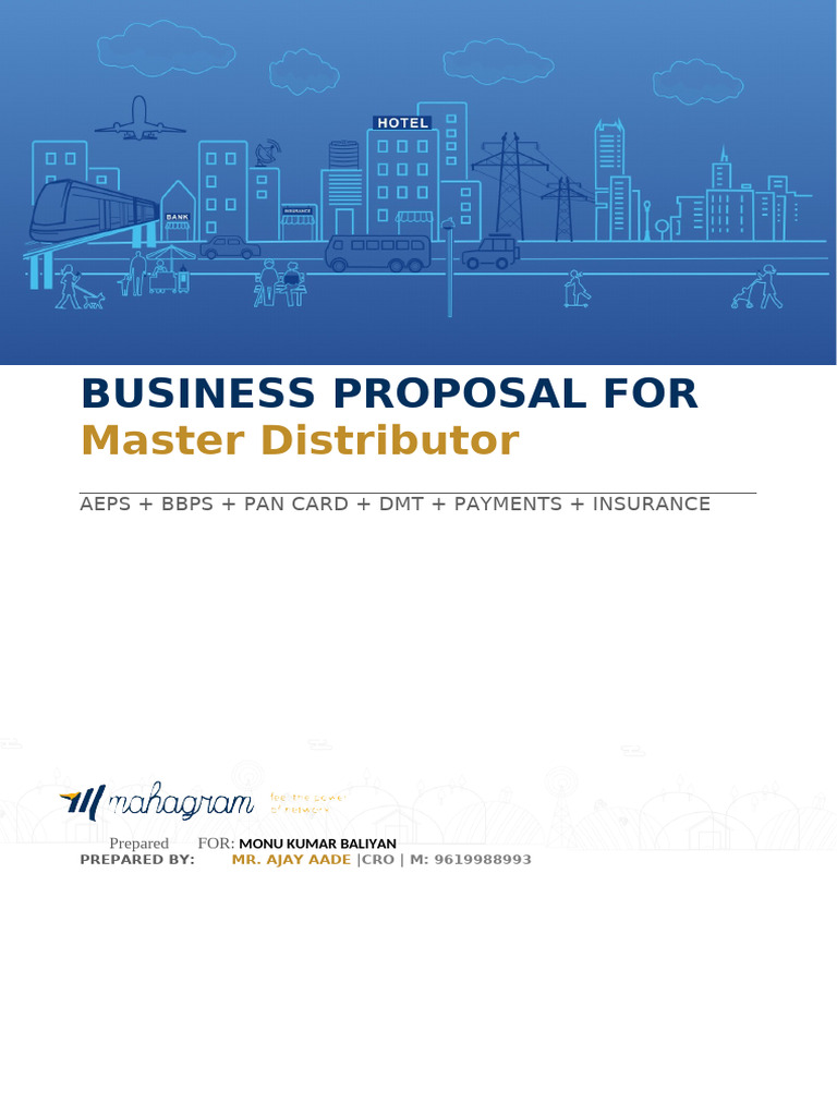 Master Distributor Business Proposal | PDF