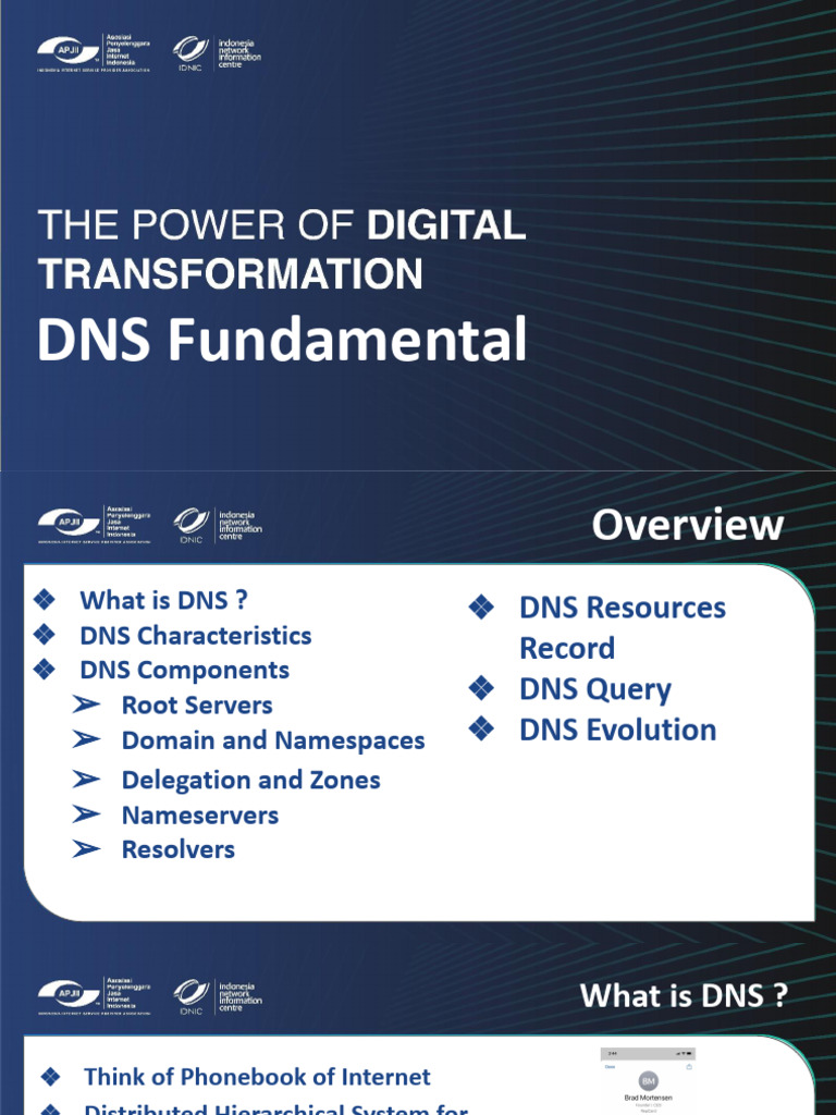IDNIC 2023 Training Series #2 - DNS Presentation | PDF | Domain Name System | Computer Networking