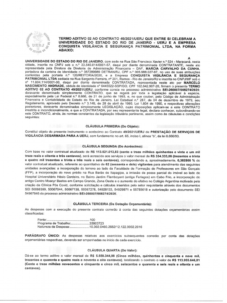 Termo Aditivo 02 | PDF