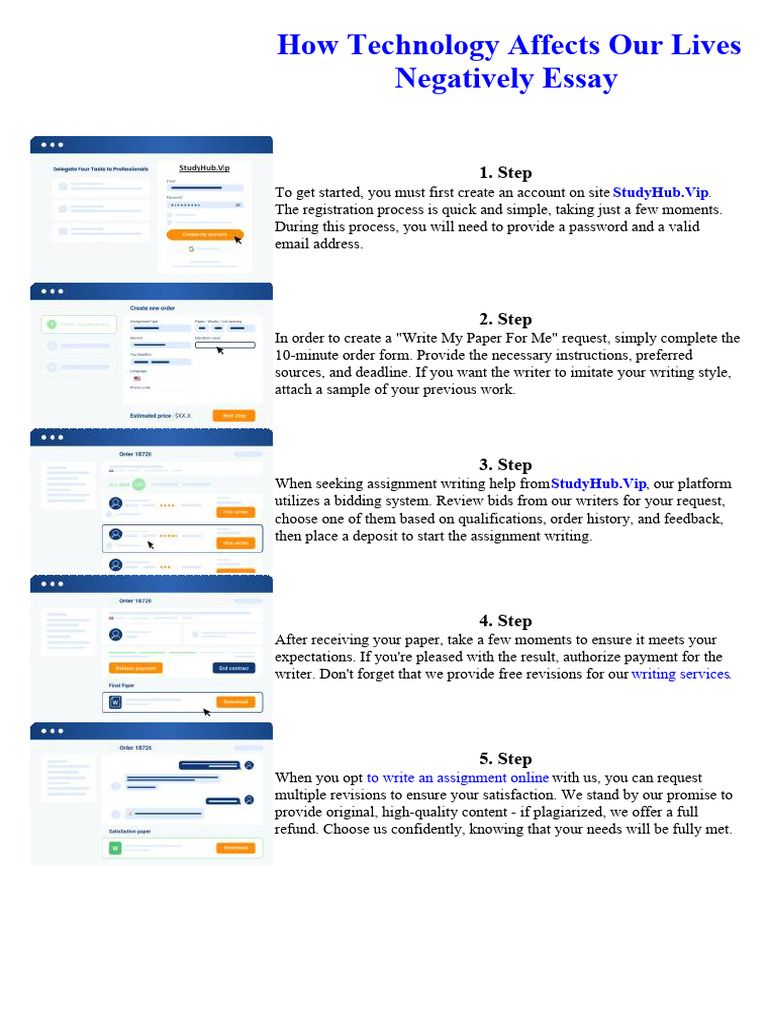 How Technology Affects Our Lives Negatively Essay | PDF | Odyssey ...