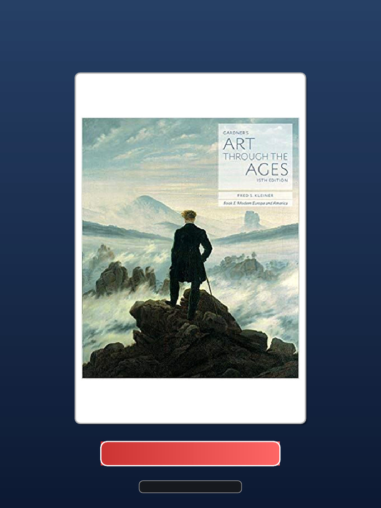 Gardners Art Through The Ages Backpack Edition Book E Modern Europe and ...