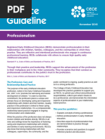 CECE Code of Ethics and Standards of Practice For RECEs in Ontario ...