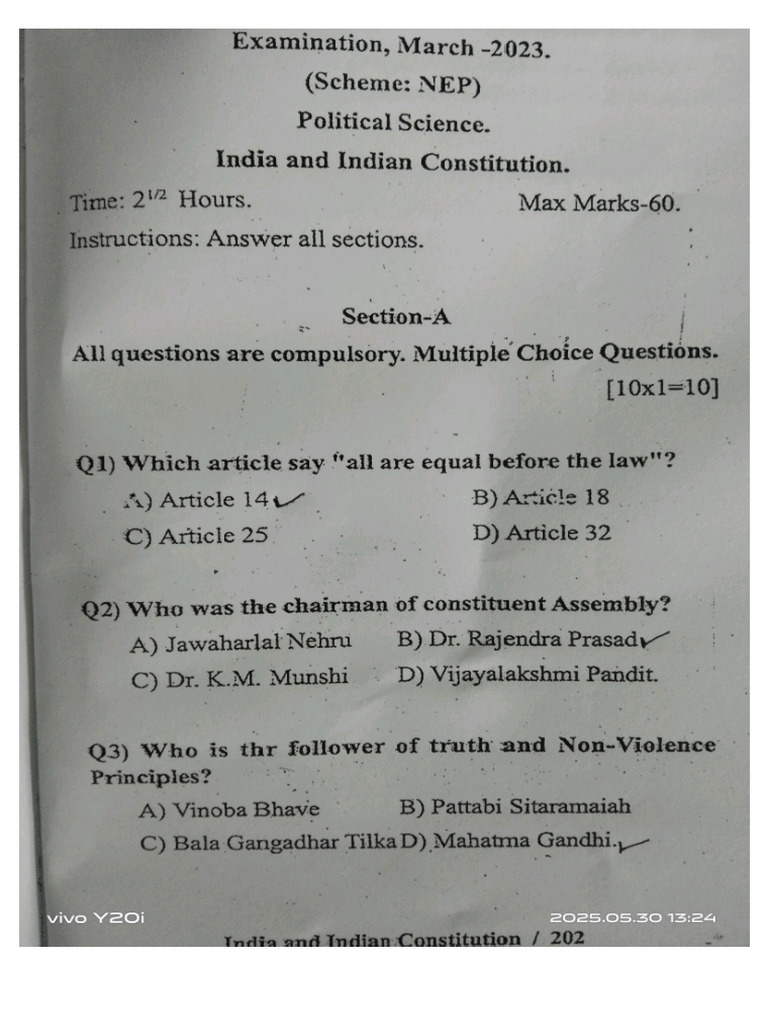 IC Question Paper | PDF