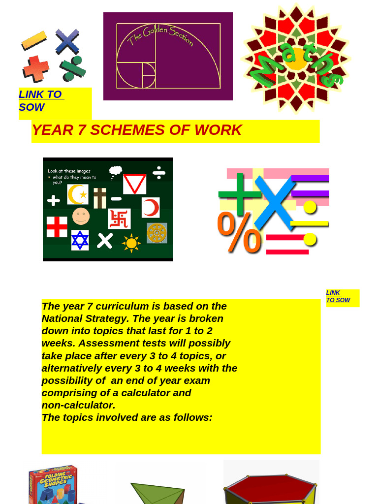 Year 7 Scheme of Work Maths Part 2 | PDF | Area | Numbers
