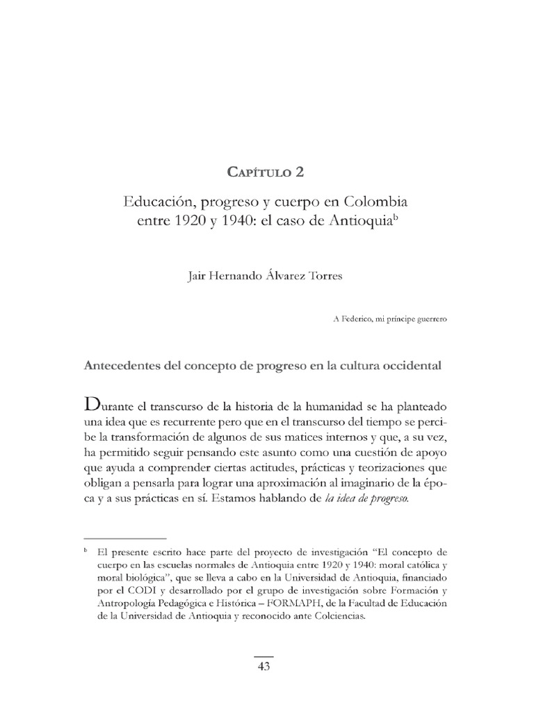 Educación Eugenesia y Progreso Biopoder y Gubernamentalidad en Colombia - Capitulo 2 Sin Ref | PDF