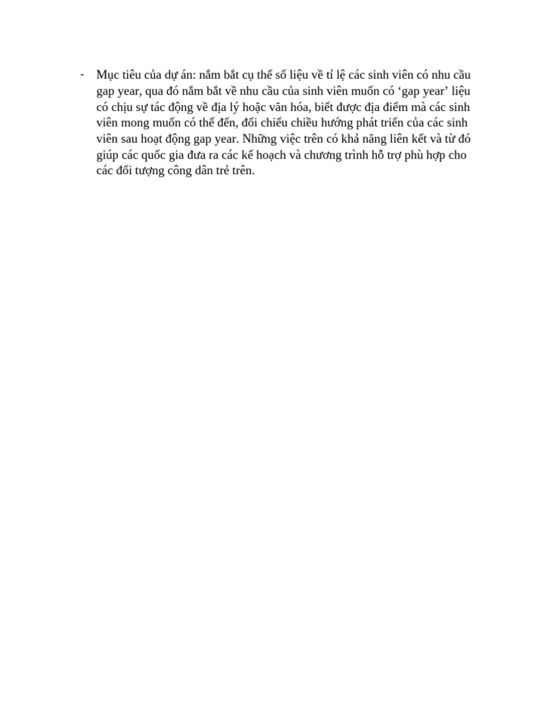 Purposes of Taking A Gap Year | PDF