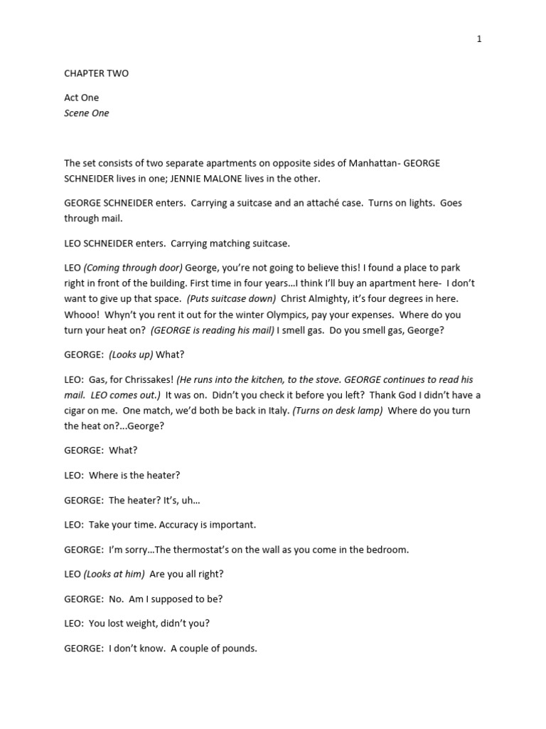 36B Script ChapterTwo Simon, Neil | PDF