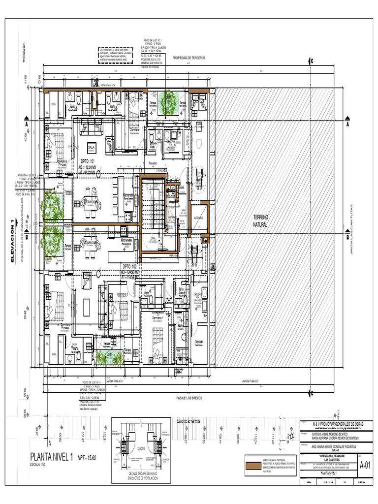 Plano Arquitectura Edificio Multifamiliar | PDF