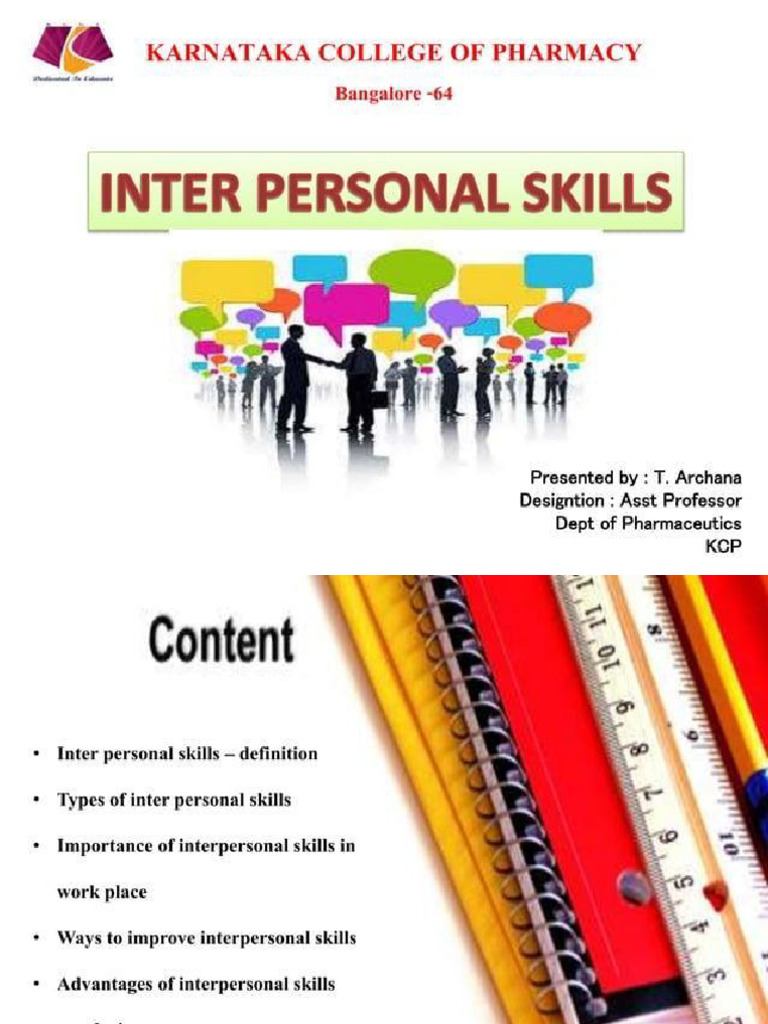 Inter Personal Skills | PDF