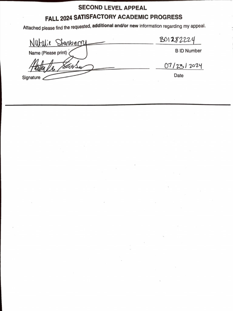 Second Appeal Form | PDF