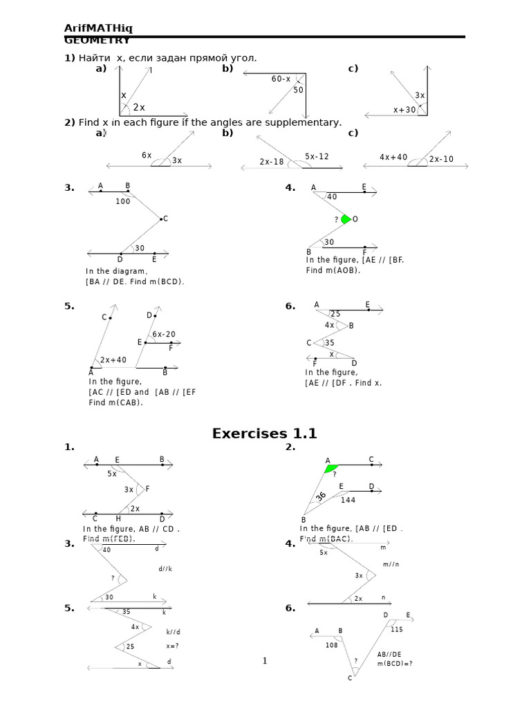 Angles | PDF | Classical Geometry | Geometric Shapes