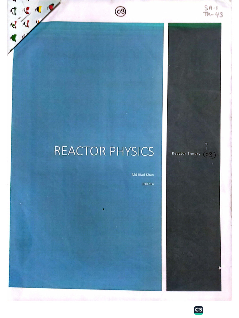 Ch-3 Reactor Theory | PDF