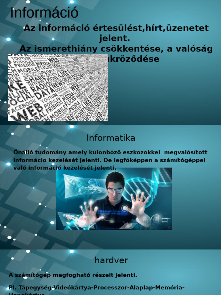 Informatikai Fogalmak Benkő Balázs, Fehér Bence, Kovács Gergő | PDF