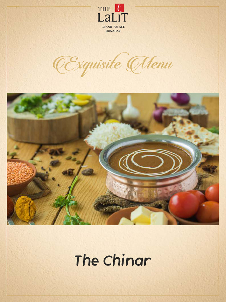Chinar Menu | PDF
