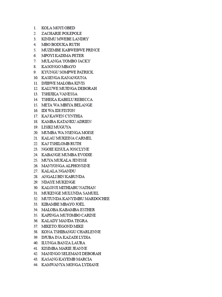 Kola Moyi Obed 5 | PDF
