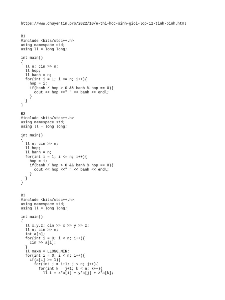 HSG12 Binh Phuoc | PDF