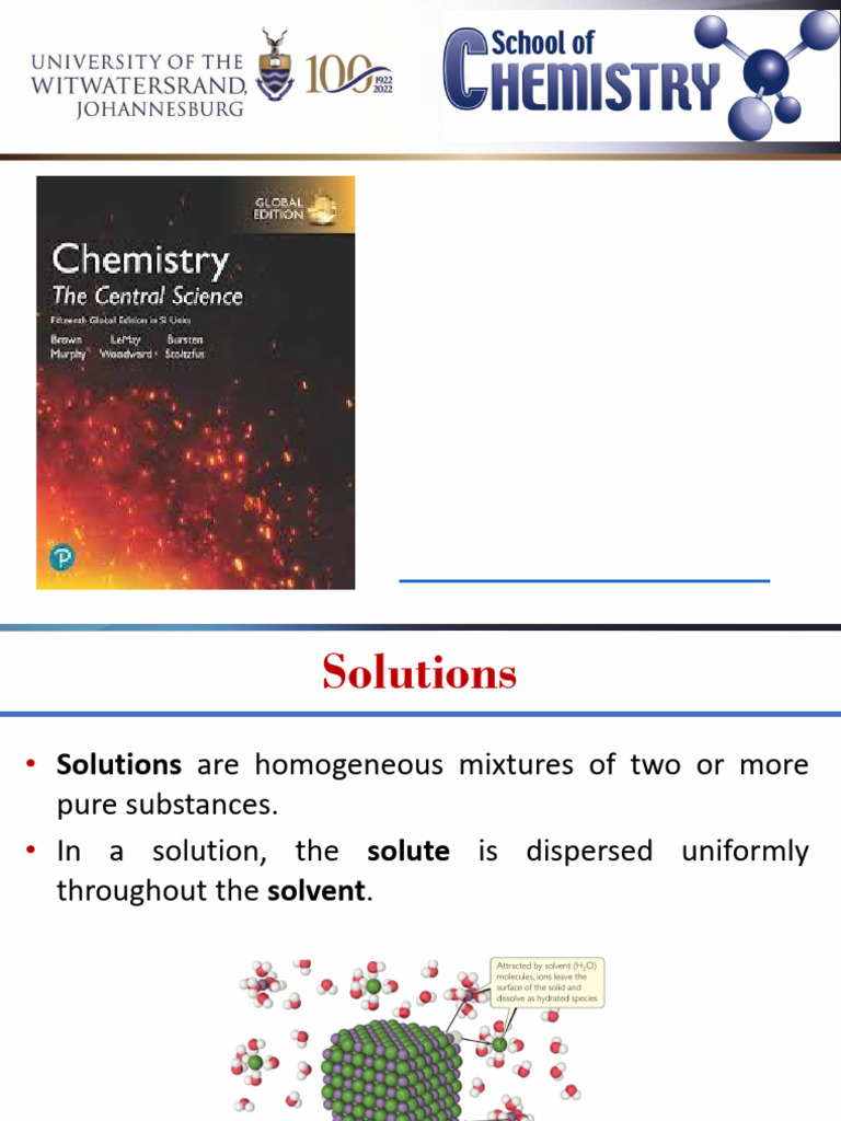 LG.4 - Properties of Solutions | PDF | Dissociation (Chemistry) | Ion