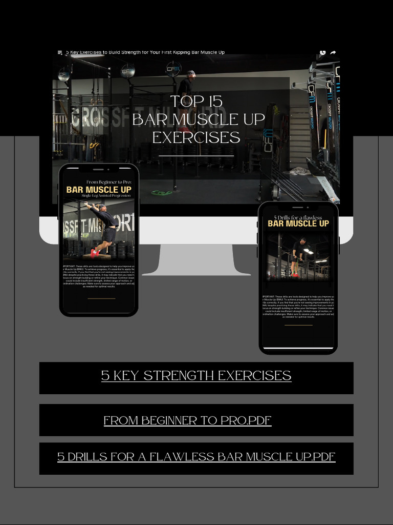 Mastering Bar Muscle Ups: 5 Drills | PDF