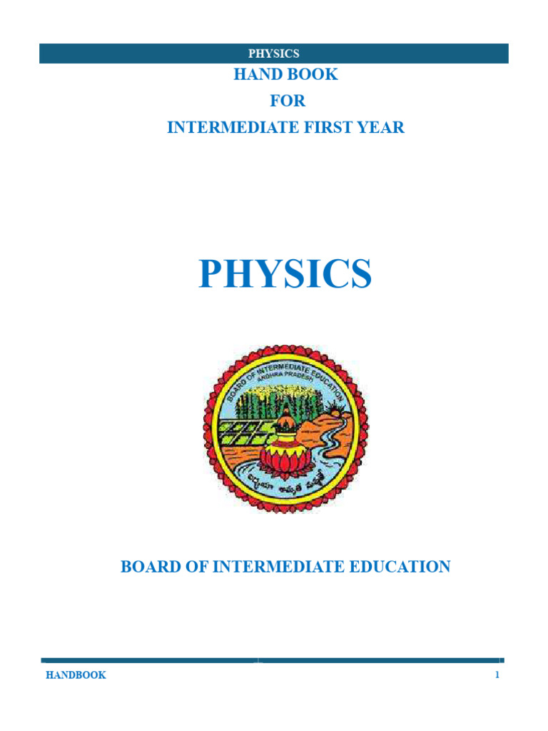 Physics Handbook for Intermediate Students | PDF | Acceleration | Velocity