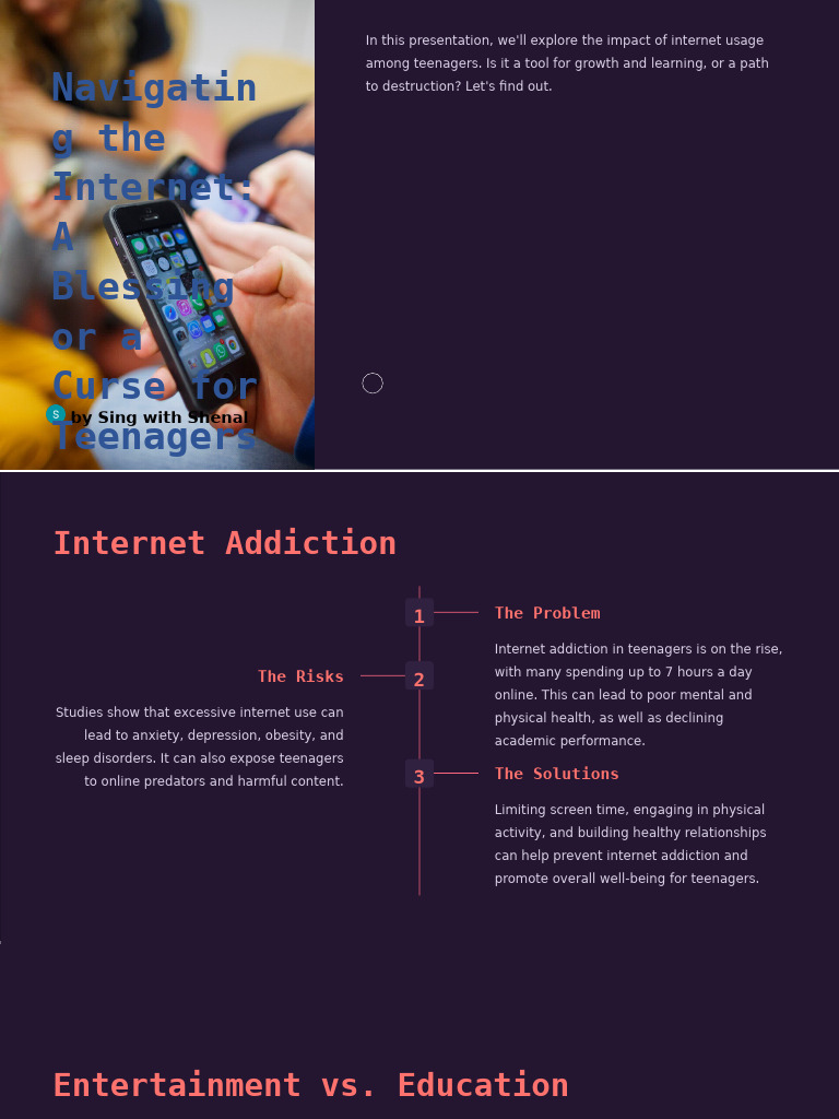 Navigating The Internet A Blessing or A Curse For Teenagers | PDF ...