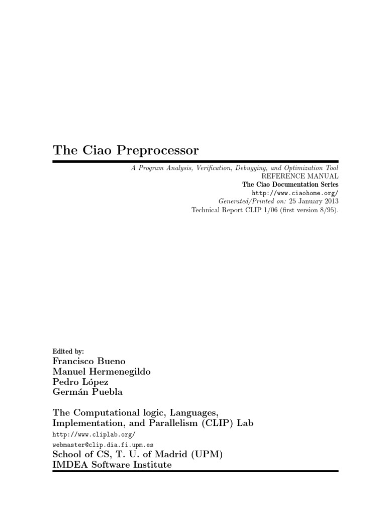 CiaoDE 1.15 1638 g0c71169 - Ciaopp | PDF | Debugging | Software Development