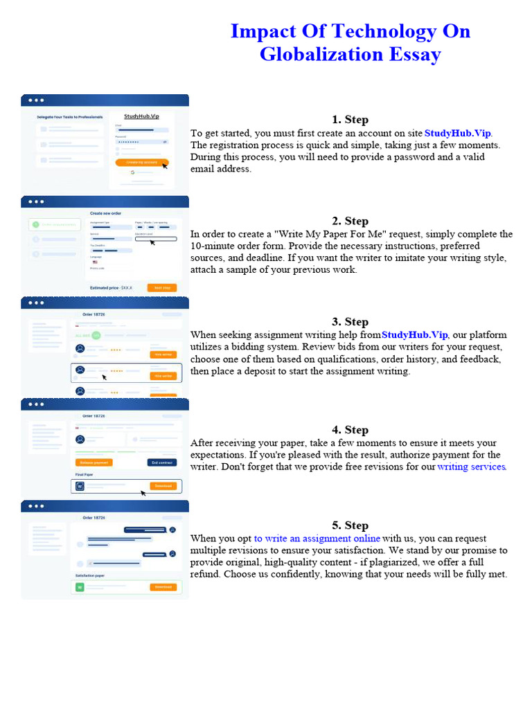 Impact of Technology On Globalization Essay | PDF | Search Engine ...