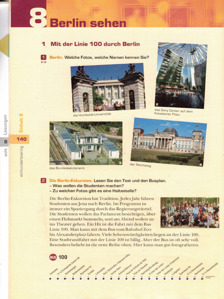 Kapitel 8 - Kursbuch - Studio D A1 | PDF