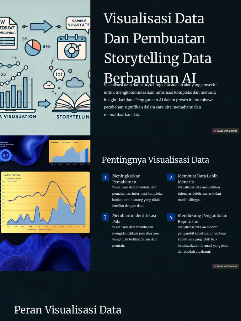 Visualisasi Data Dan Pembuatan Storytelling Data Berbantuan AI | PDF