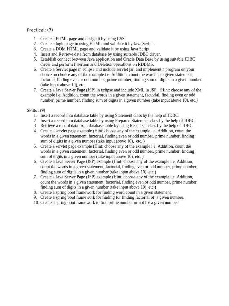 End Lab Exams Qns STND Coopy | PDF | Computing | Data Management Software