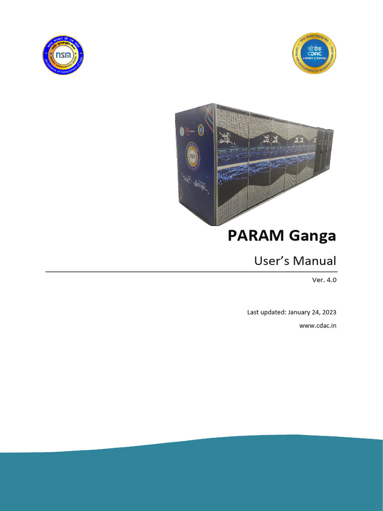 PARAM Ganga User Manual 24-01-2023 | PDF | Graphics Processing Unit | Computer Network