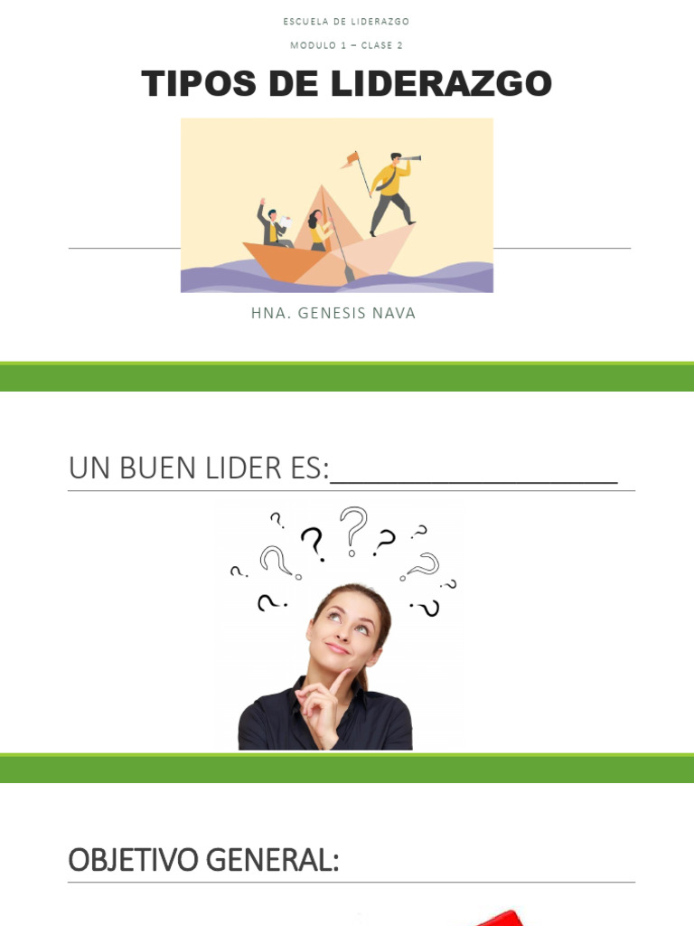 E.D.L Modulo 1 Clase 2 | PDF | Liderazgo | Carisma