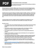 Sanitation Standard Operating Procedure (SSOP) | PDF | Hygiene | Sanitation