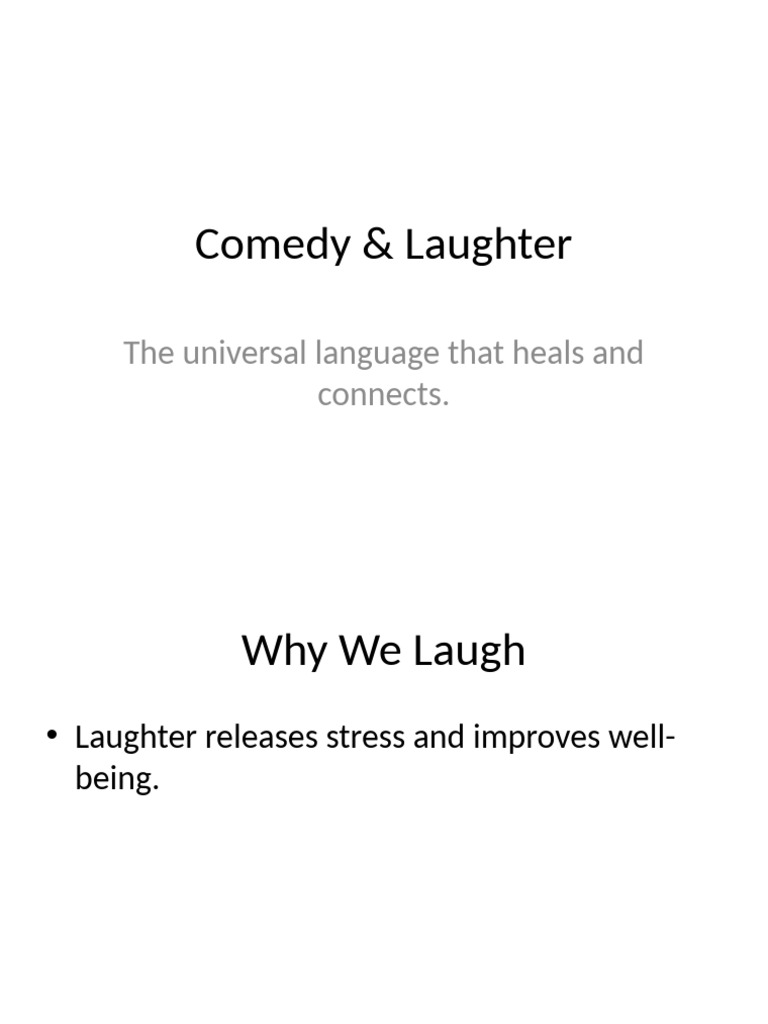 Comedy Presentation | PDF