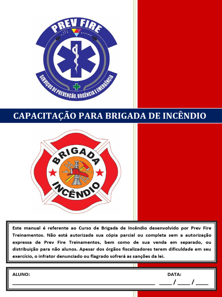 APOSTILA DIGITAL - Brigada de Incêndio 2025 - Prev Fire | PDF | Calor ...