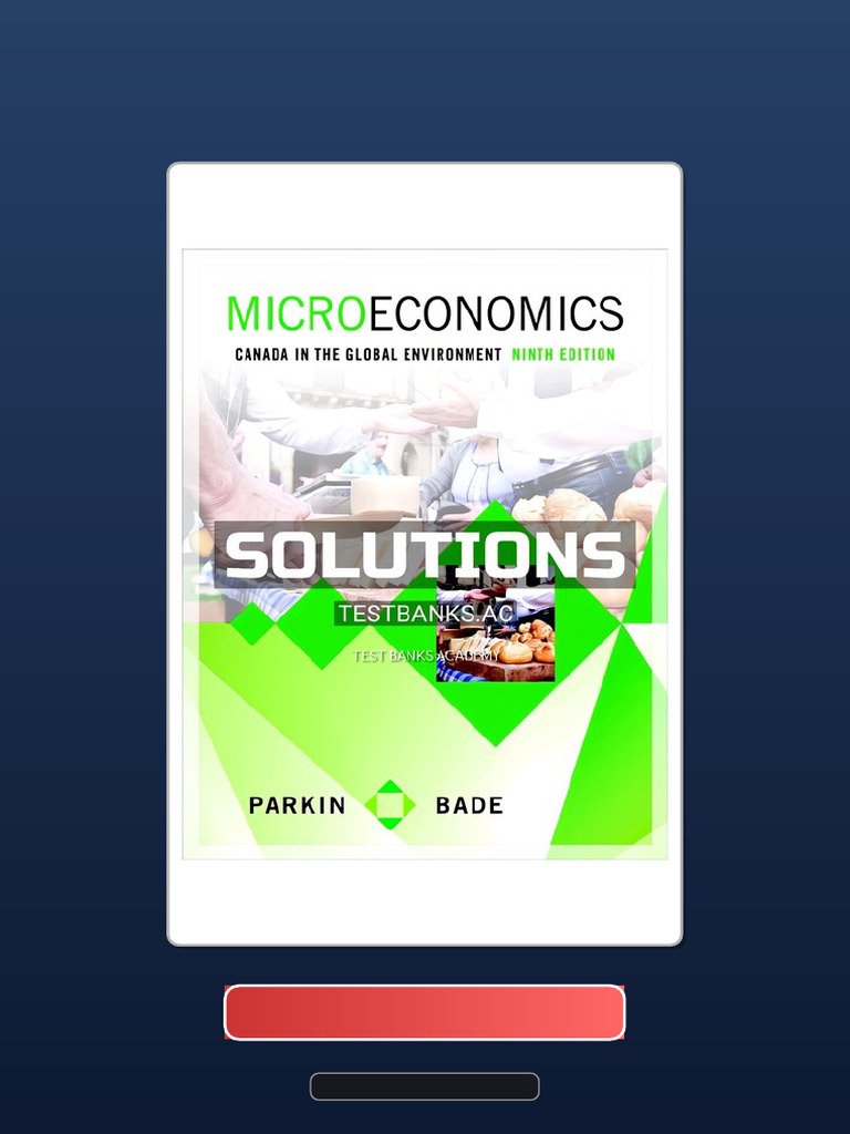 Complete Bundle Solutions Manual For Microeconomics Canada in The ...