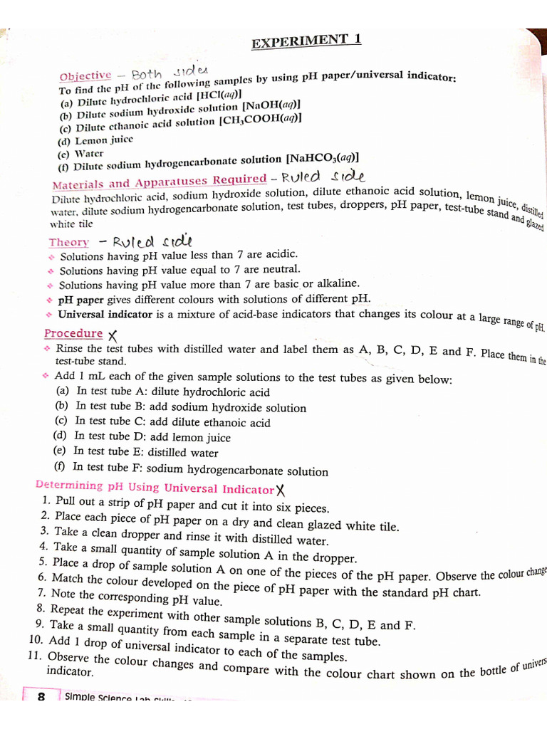 Science Practical File Class X | PDF