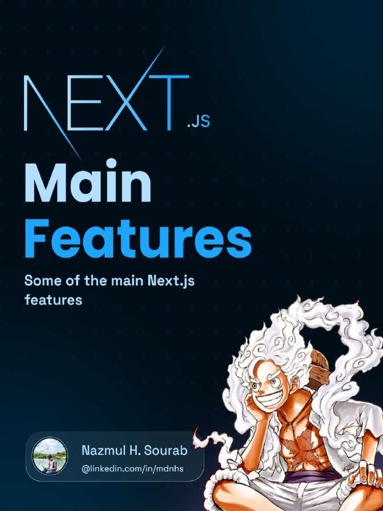 Some of The Main Next - Js Features | PDF
