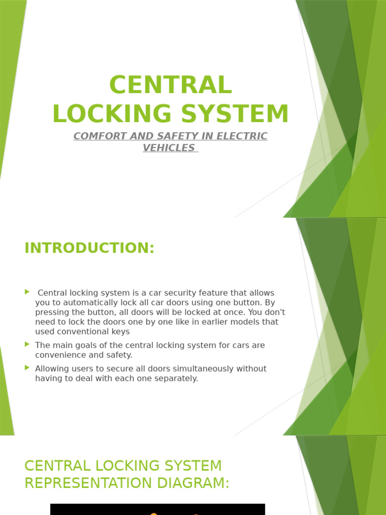 Understanding Central Locking Systems | PDF | Manufactured Goods ...