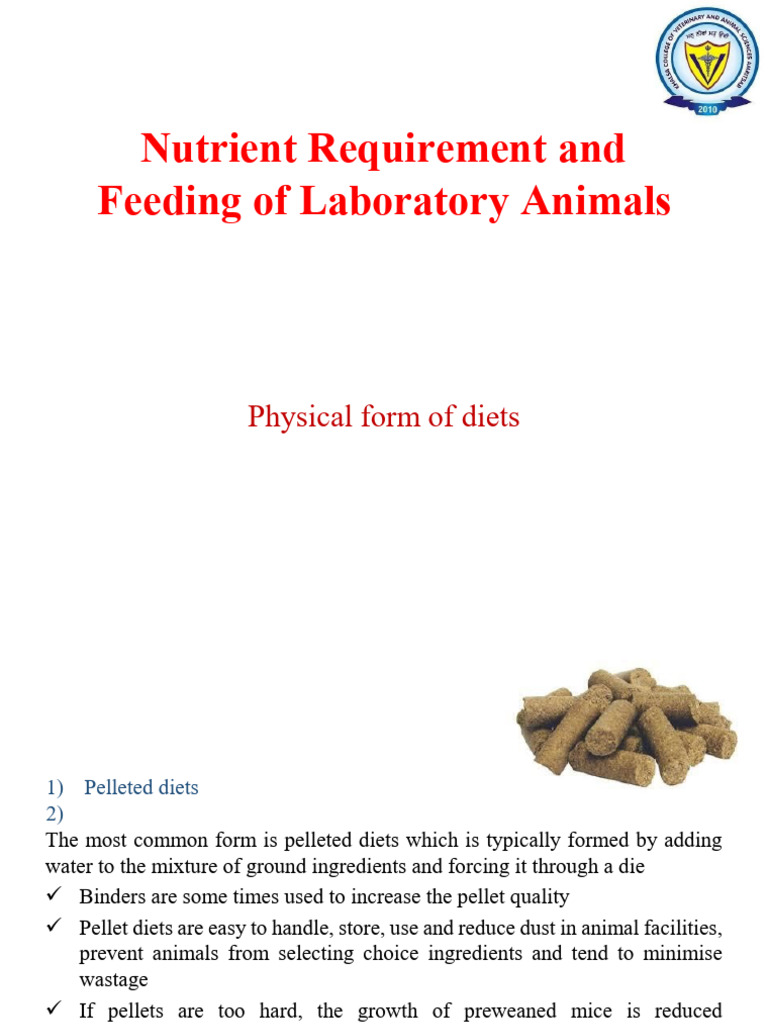 Laboratory Animal Diets and Nutrition | PDF | Mouse | Foods