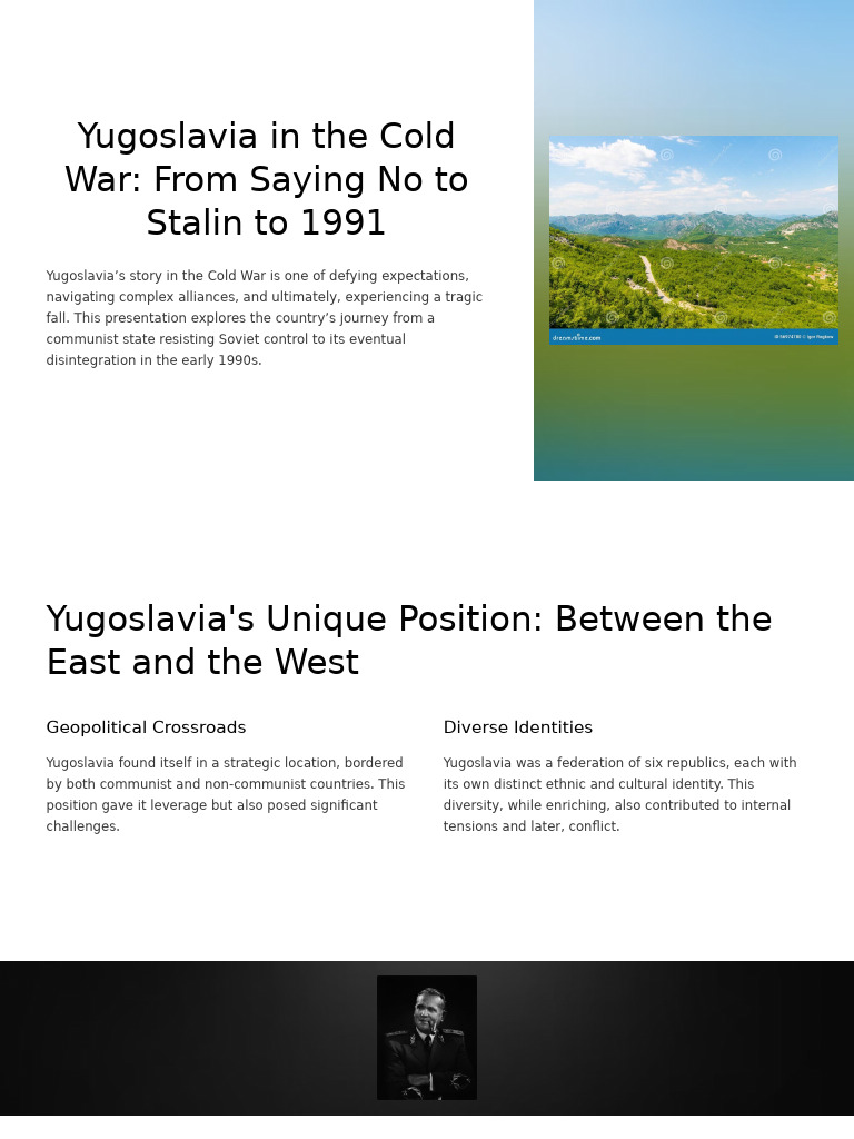 Yugoslavia in The Cold War | PDF | Socialist Federal Republic Of Yugoslavia | Yugoslav Wars