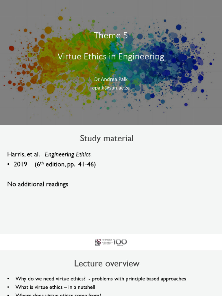 Theme 5 - Virtue Ethics | PDF | Virtue