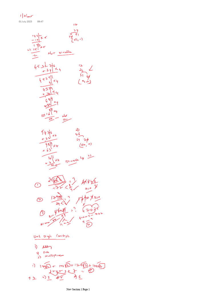 AGH Day 5 Unit Digit Concept | PDF