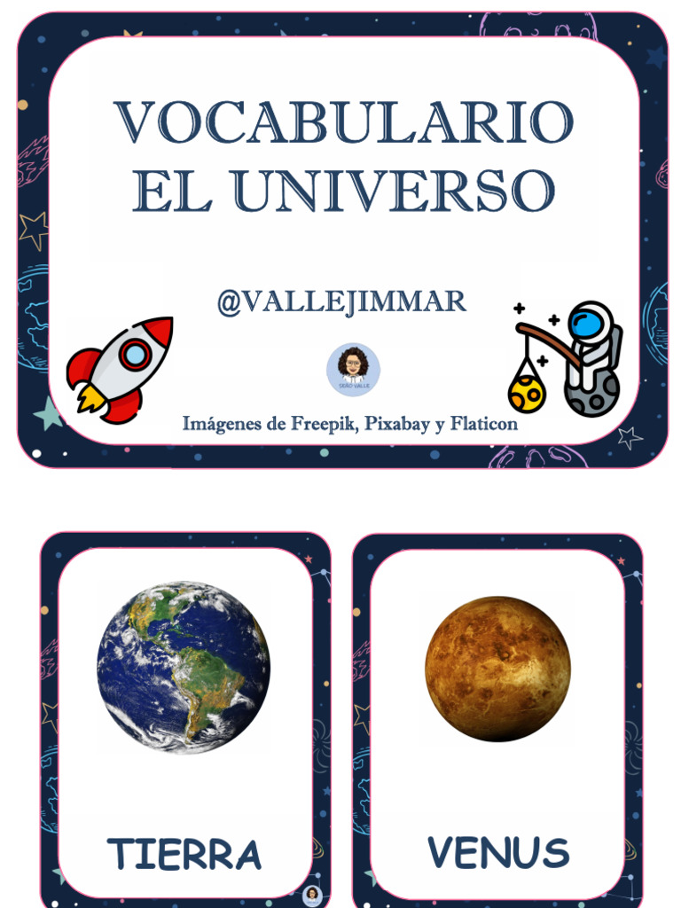 Vocabulario El Universo | PDF