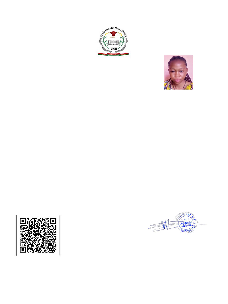 Attestation d'inscription IUT 2023-2024 | PDF