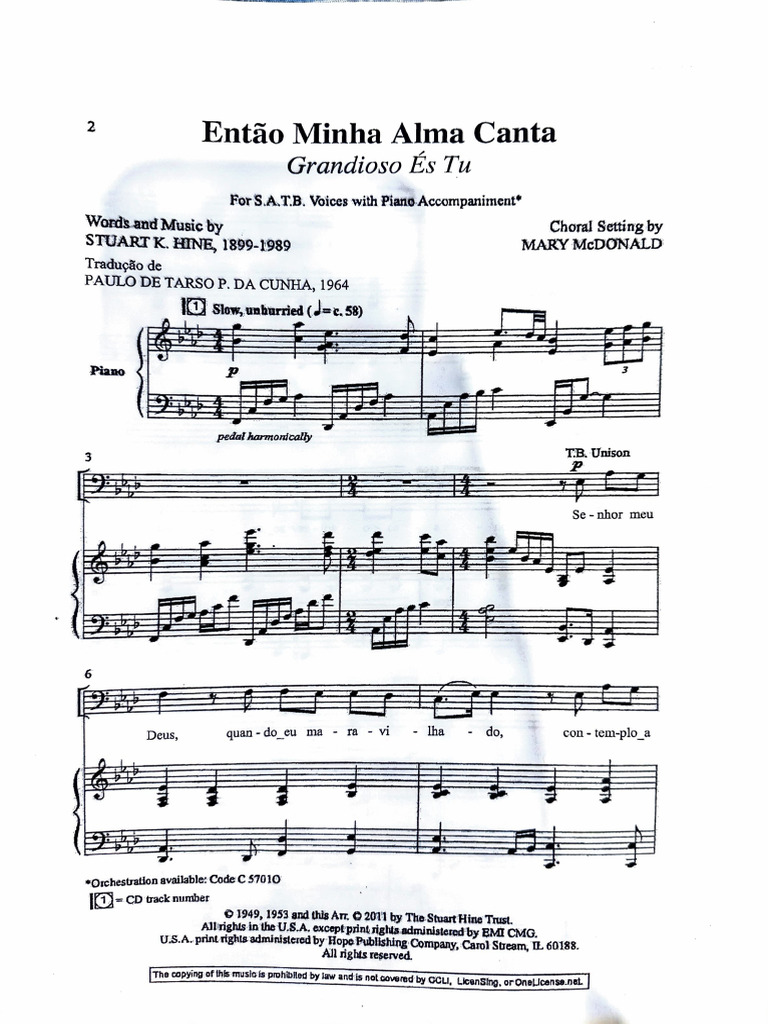 Então Minha Alma Canta | PDF