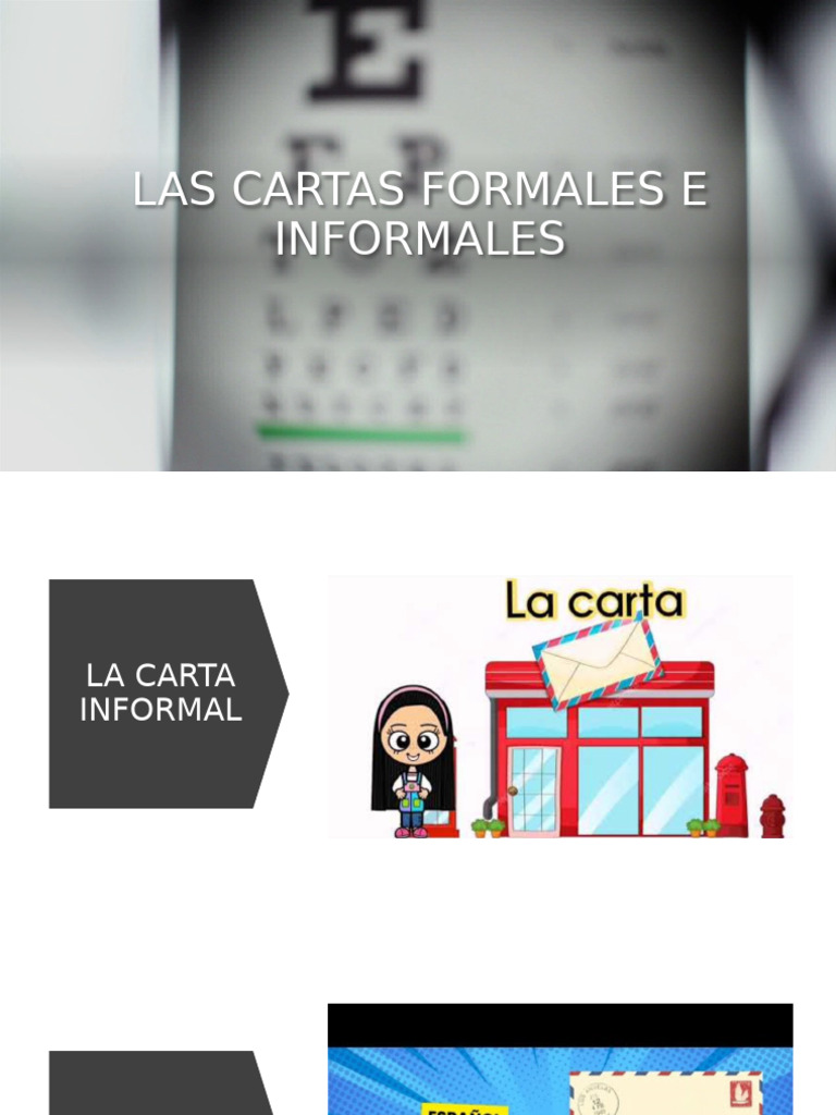Las Cartas Formales e Informales | PDF