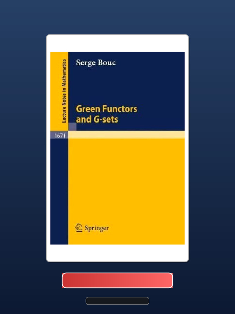 Green Functors and Gsets Full Download | PDF | Multiple Choice