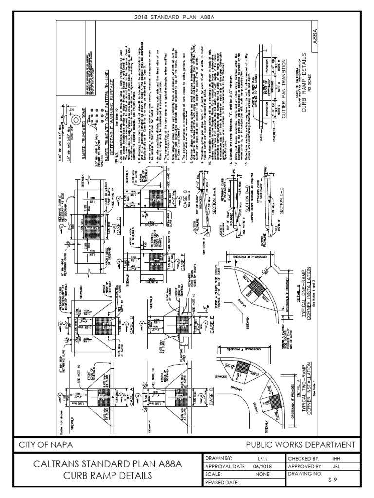 Napa Curb Ramp Details A88A | PDF