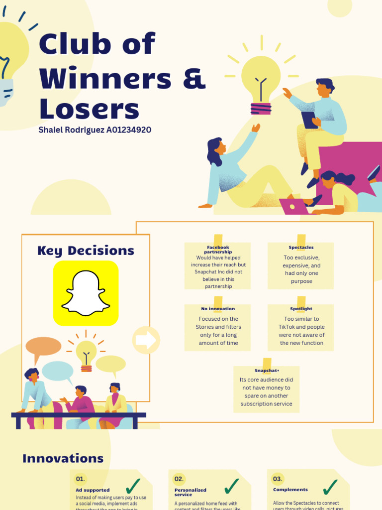 Snapchat Winners and Losers | PDF | Snapchat | Facebook