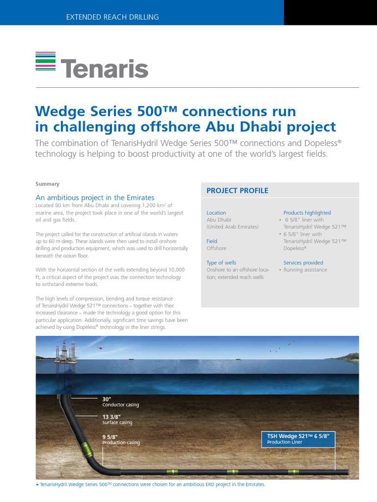 Wedge Series 500 Connections Run in Challenging Offshore Abu Dhabi ...